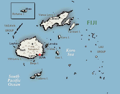 Fiji Map - Fiji