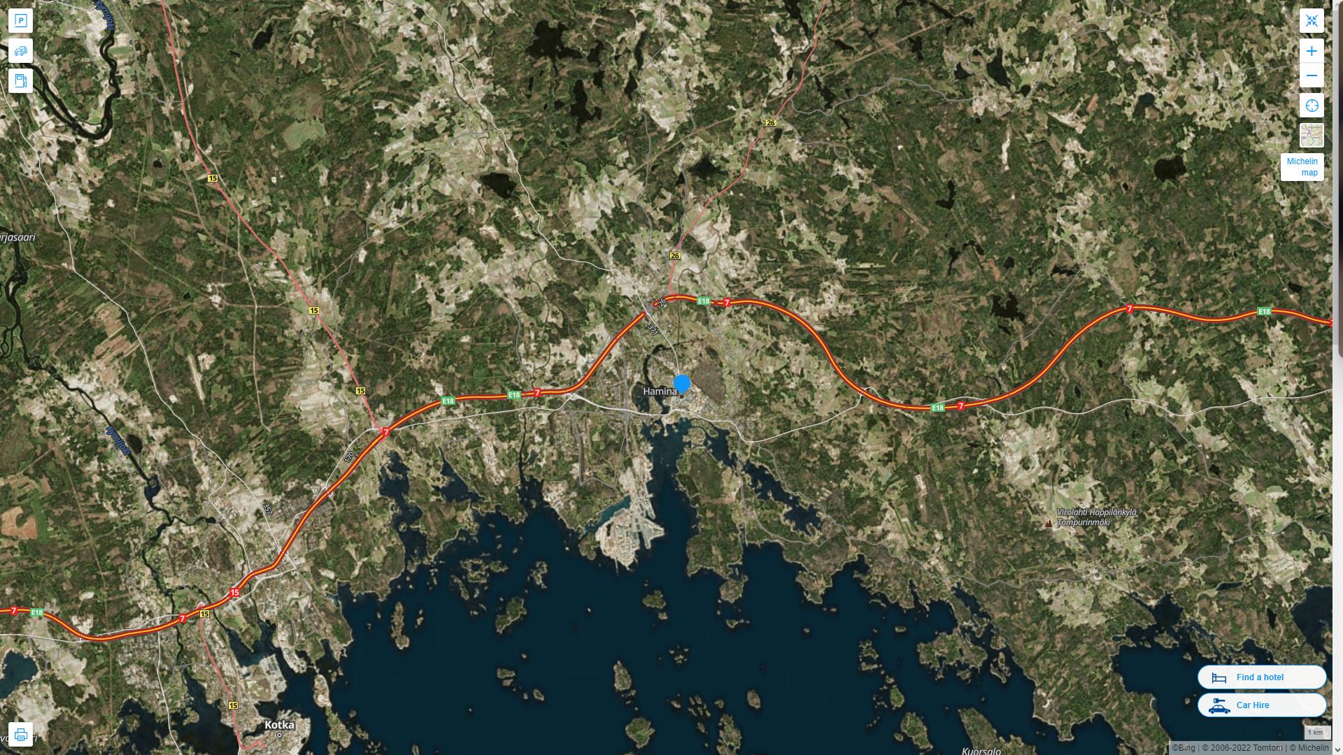 Hamina Map and Hamina Satellite Images