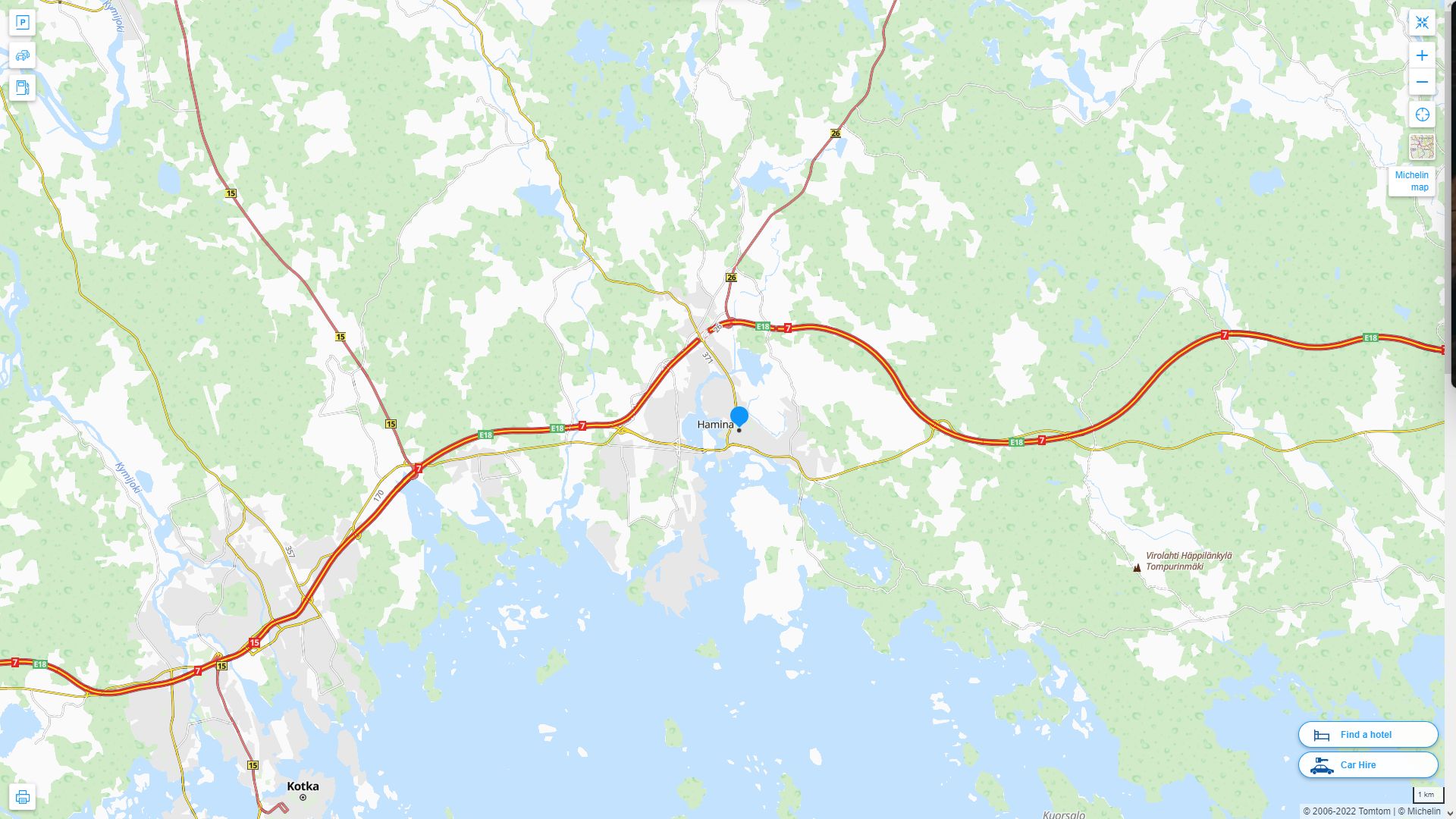 Hamina Map and Hamina Satellite Images