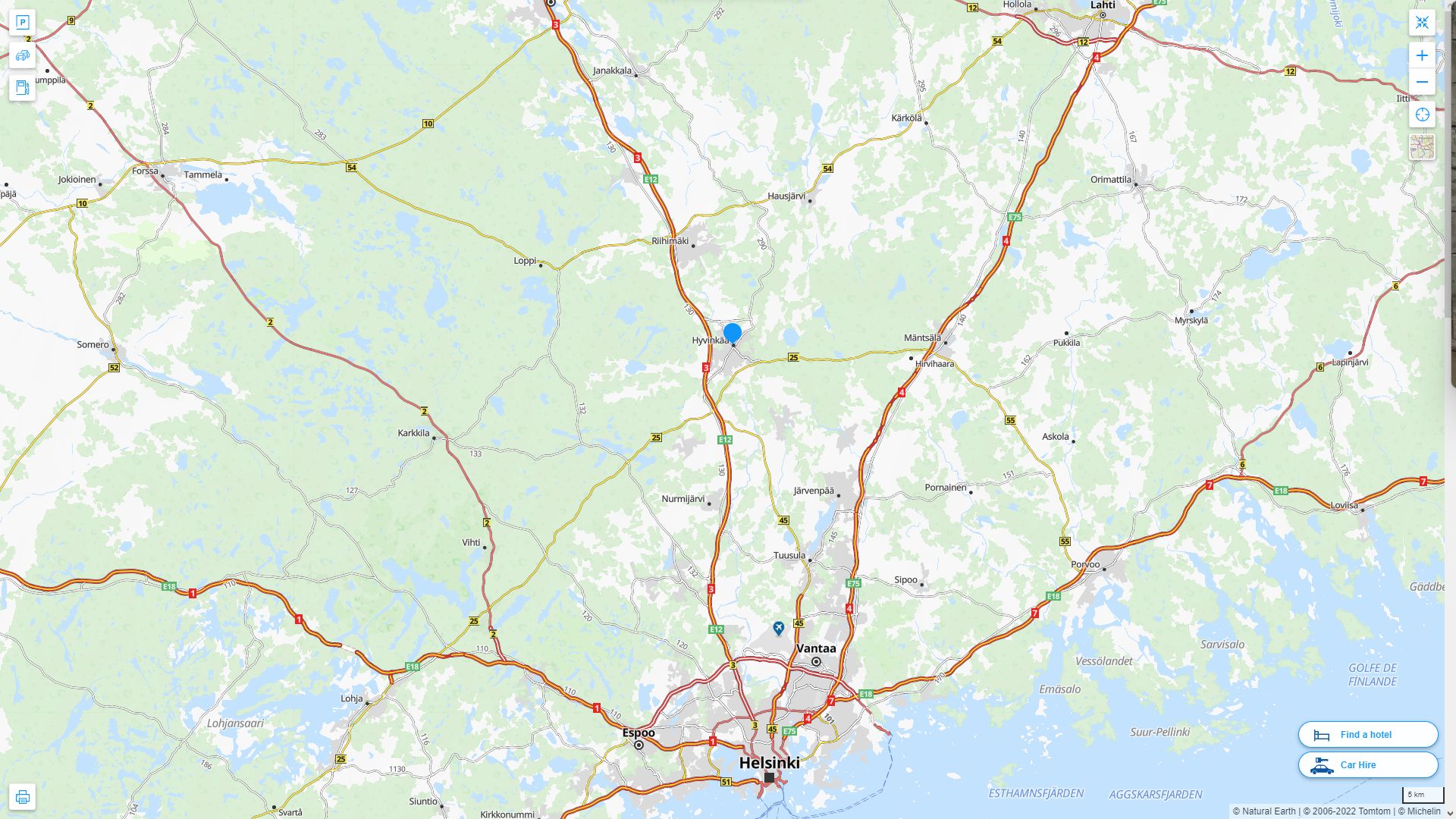 Hyvinkaa Map and Hyvinkaa Satellite Image