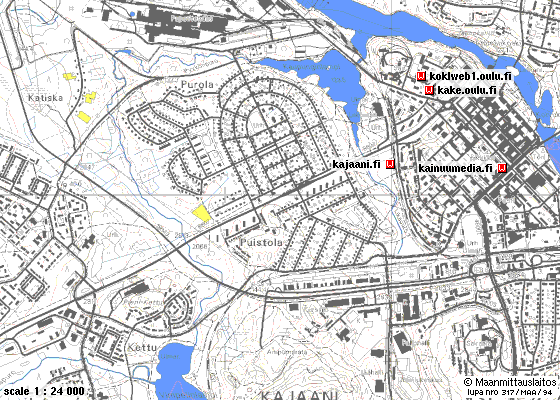 Kajaani Map and Kajaani Satellite Images
