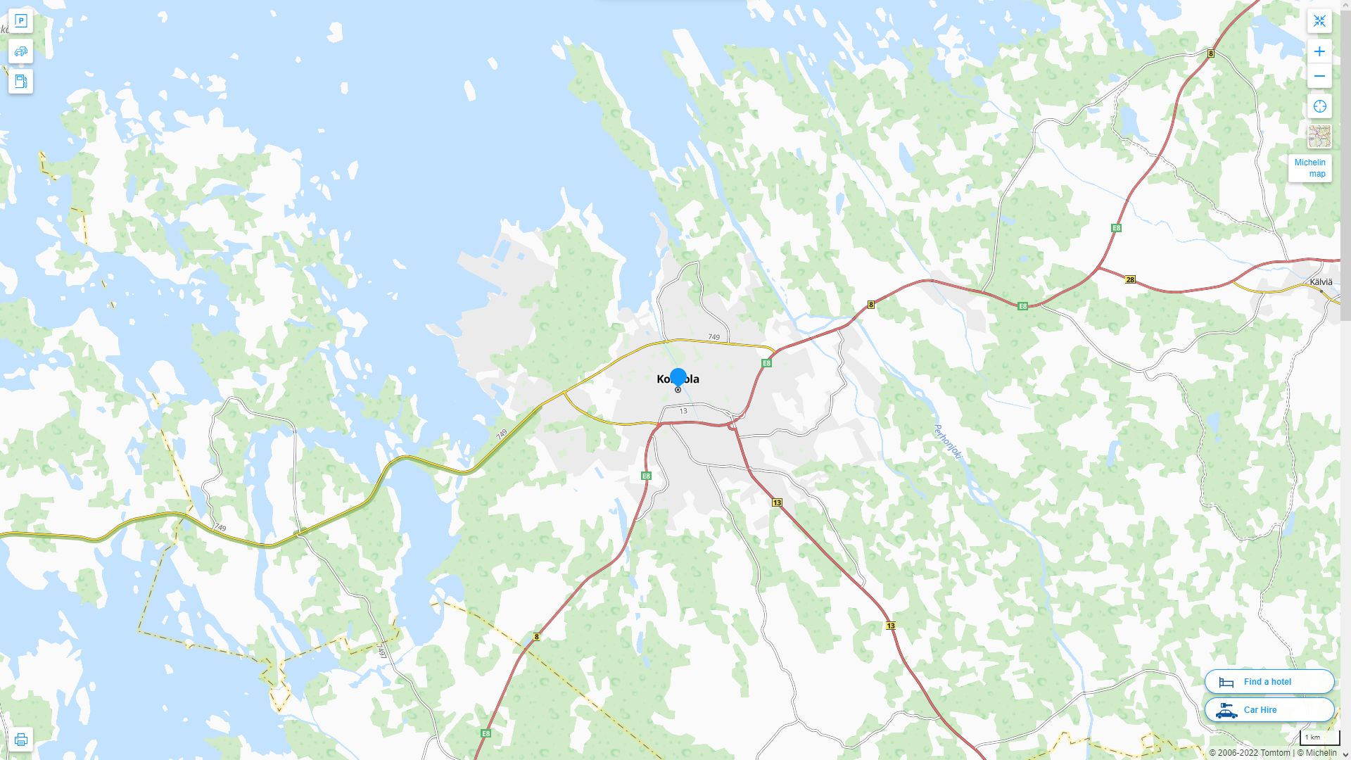 Kokkola Map and Kokkola Satellite Images