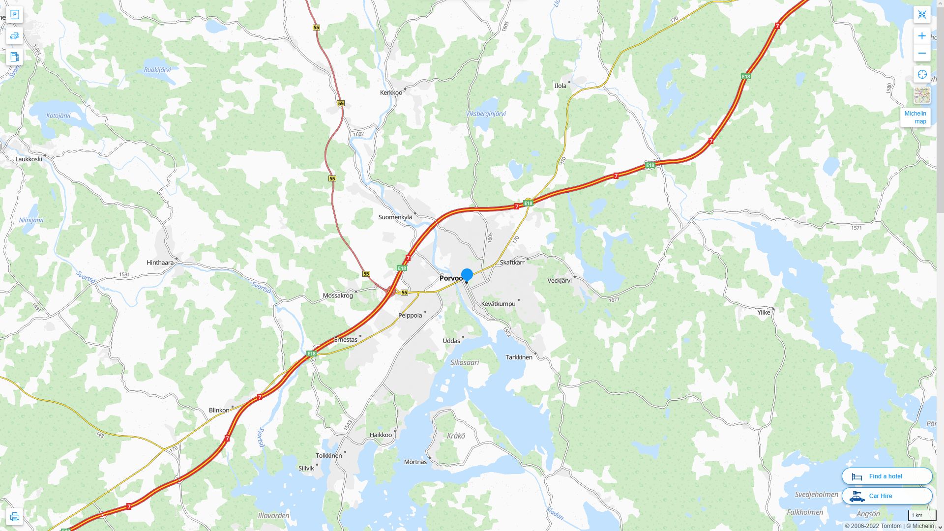 Porvoo Map - Finland