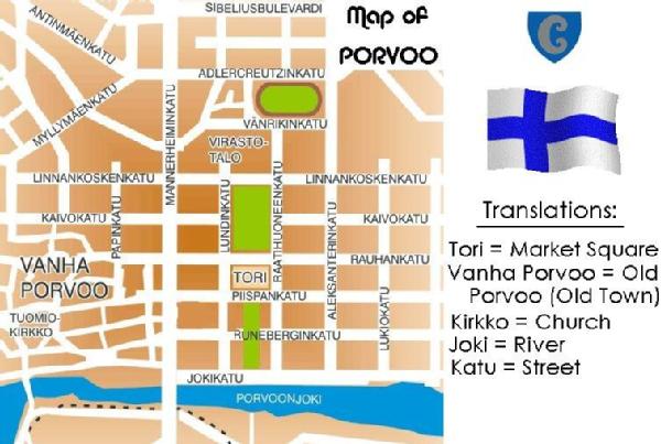 Porvoo Map - Finland