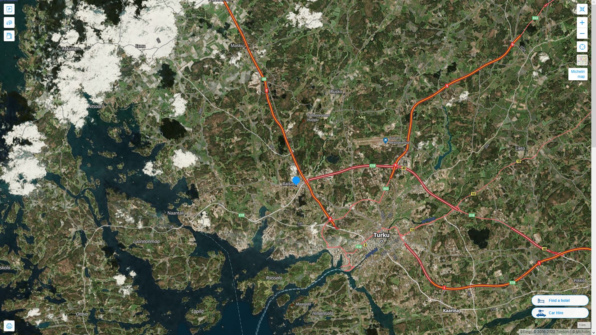 Raisio Map and Raisio Satellite Images