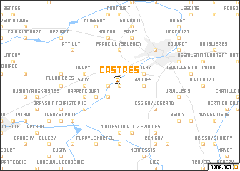 Castres Map - France