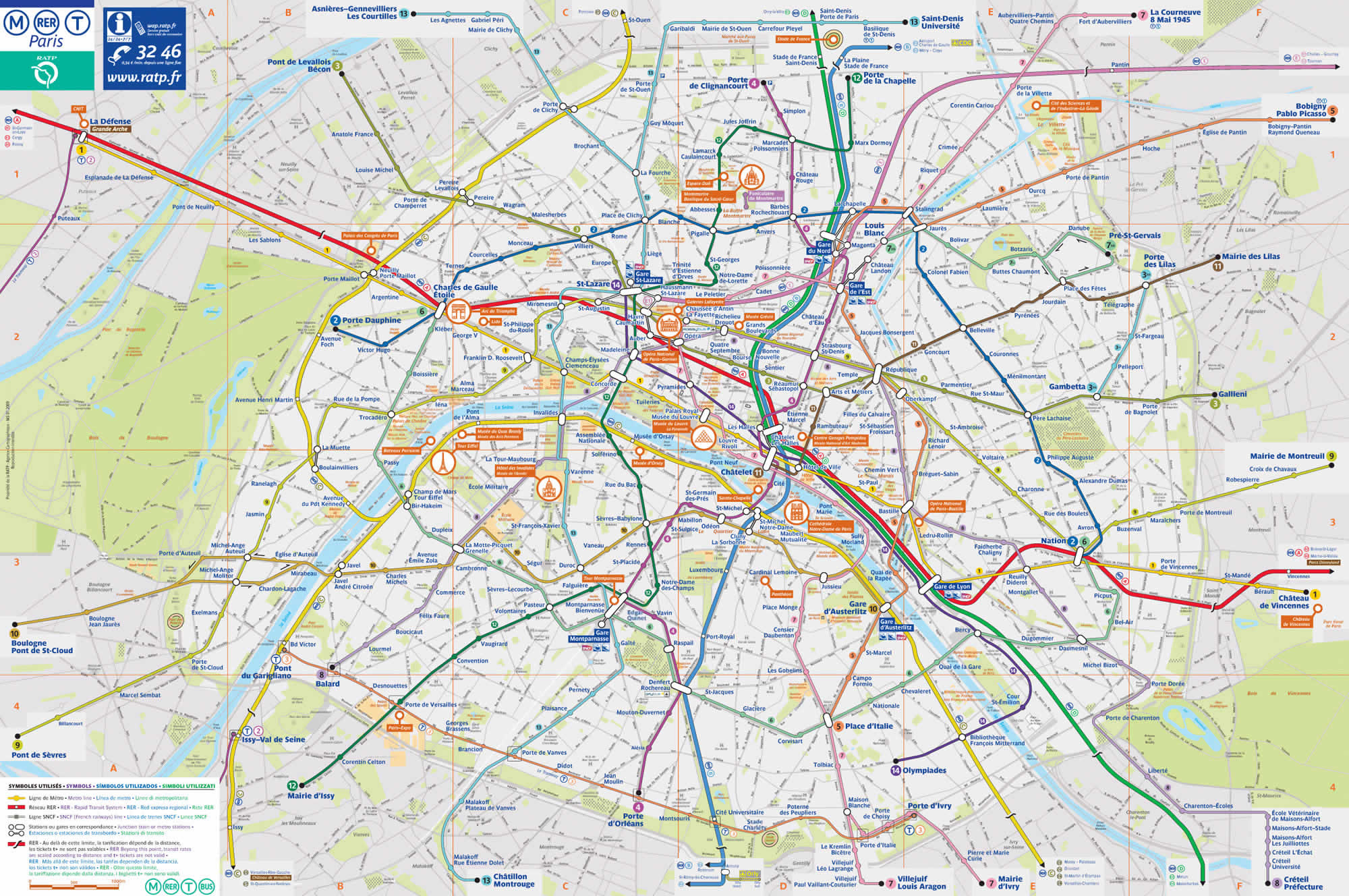 Paris Map and Paris Satellite Images