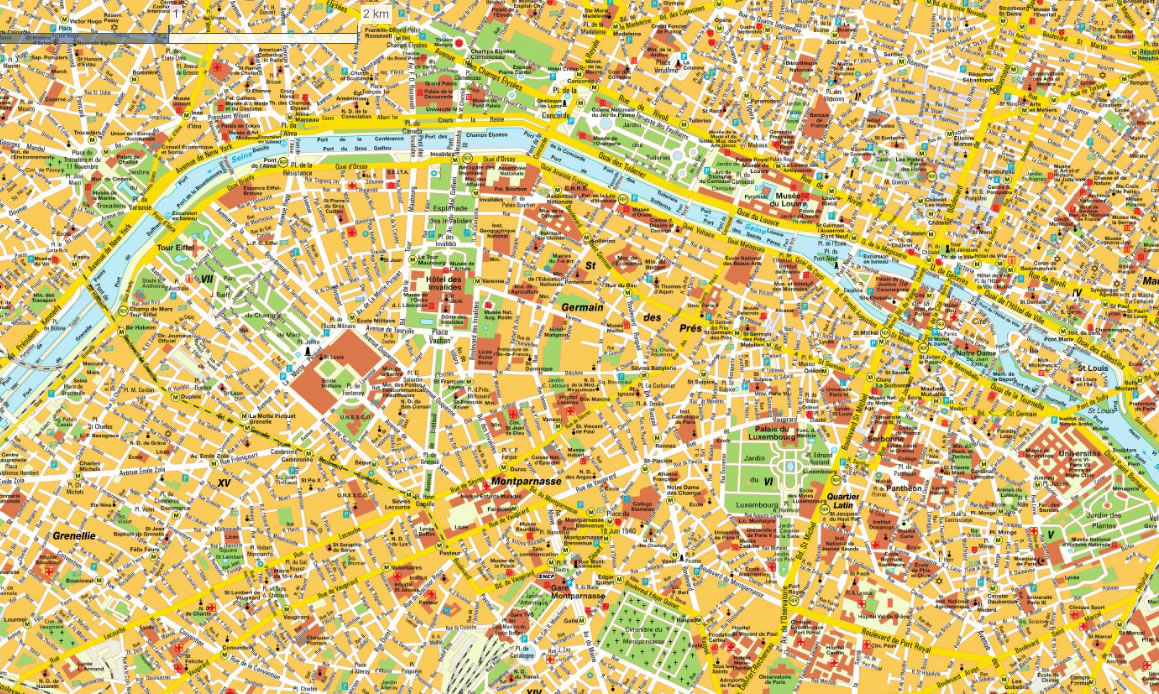 Paris Map and Paris Satellite Images