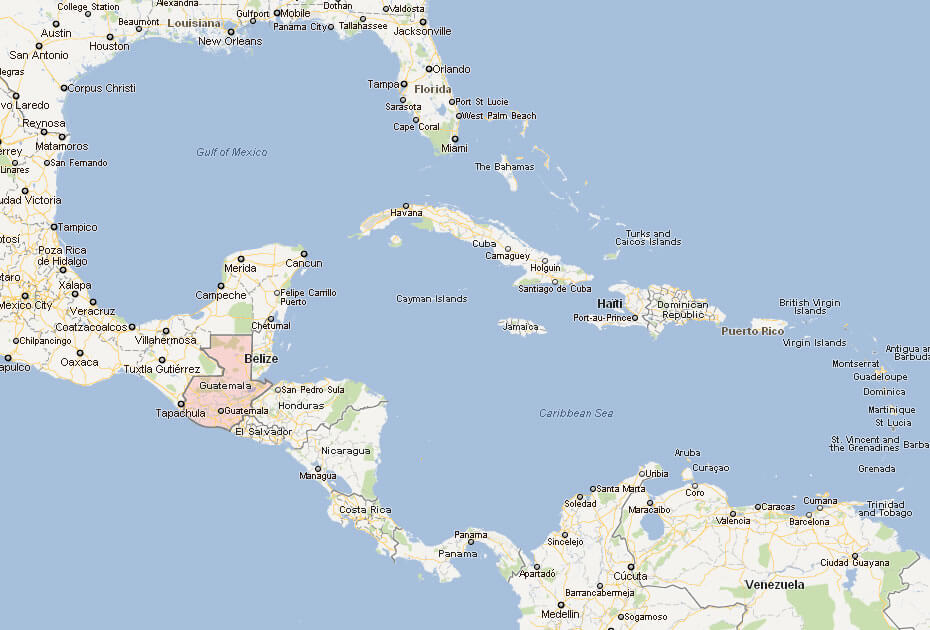 Guatemala Map - Guatemala