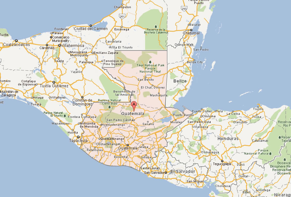 Guatemala Map - Guatemala