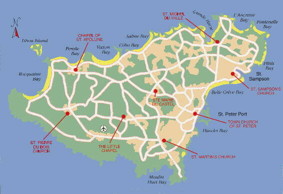 Guernsey Map - Guernsey