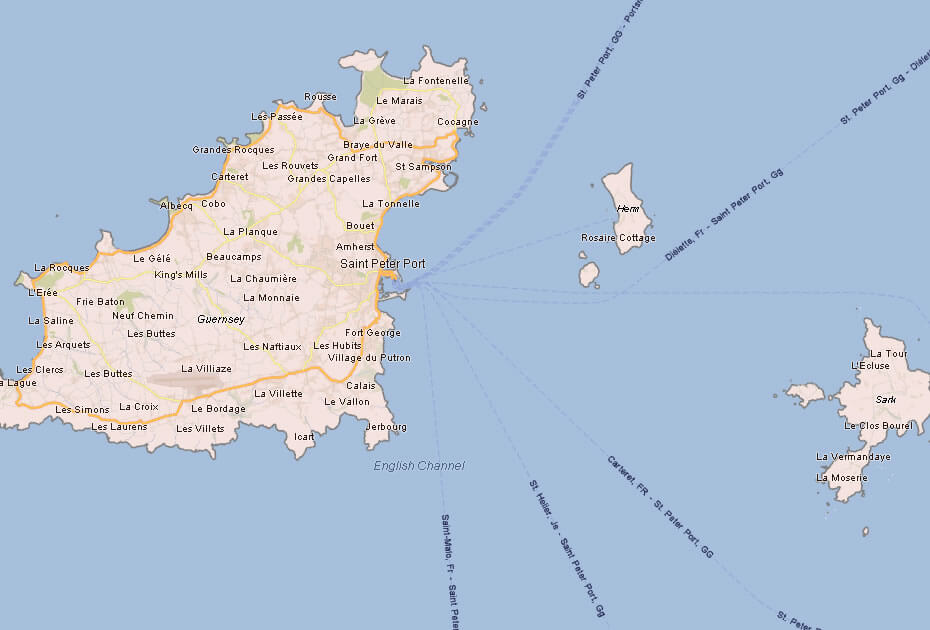 Guernsey Map - Guernsey