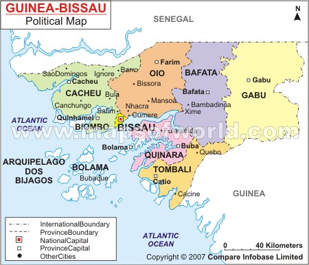 Gabu Map - Guinea Bissau