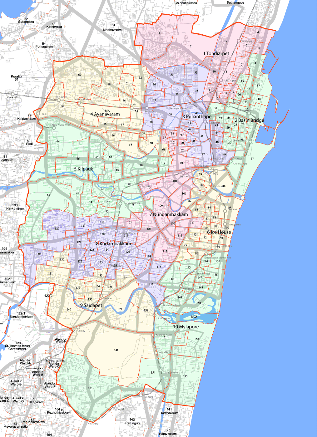 Chennai Map - India