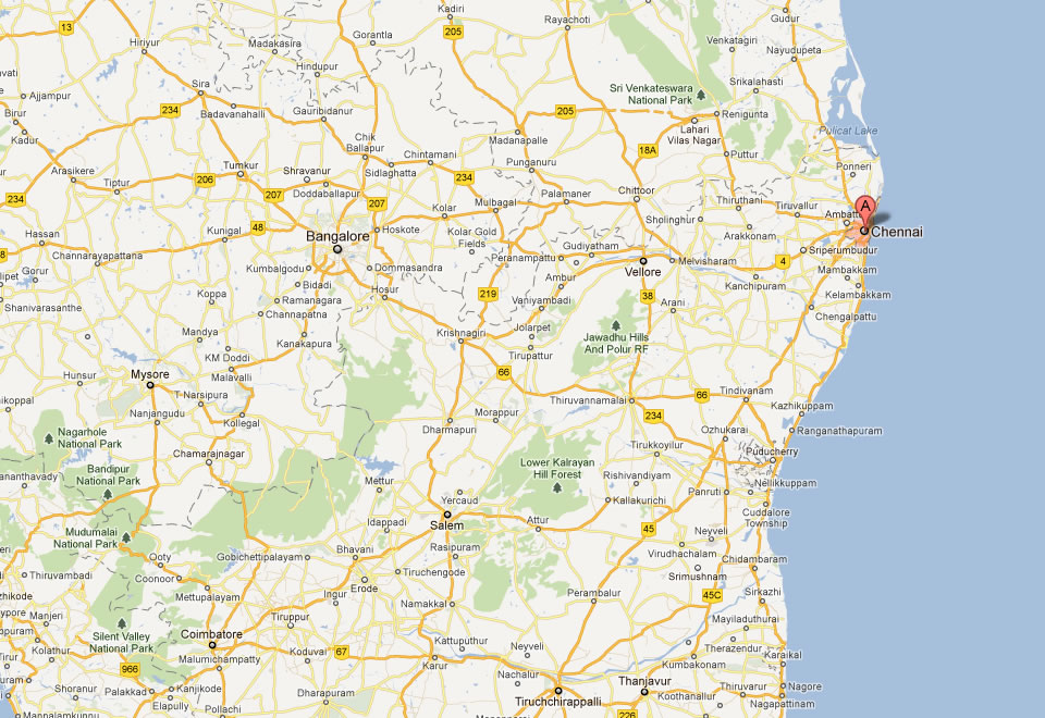 Chennai Map - India