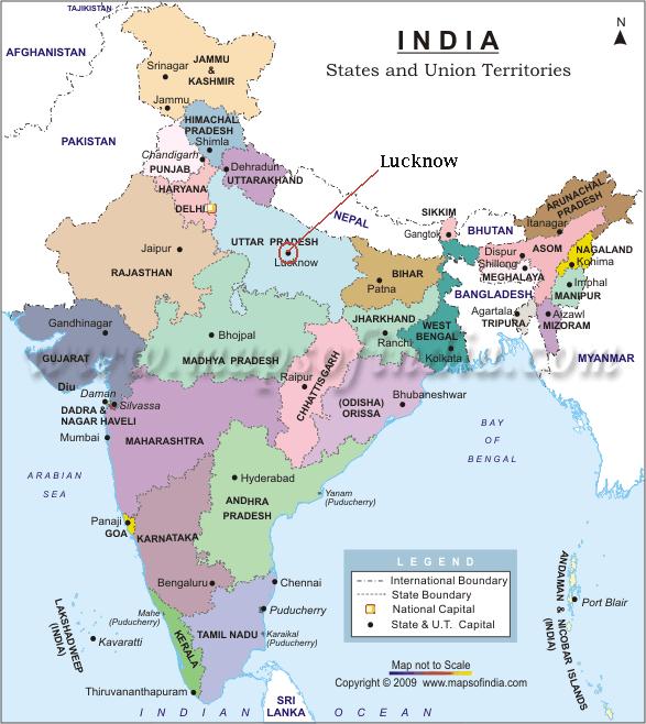 Lucknow Map and Lucknow Satellite Images Lucknow Map and Lucknow Satellite Images