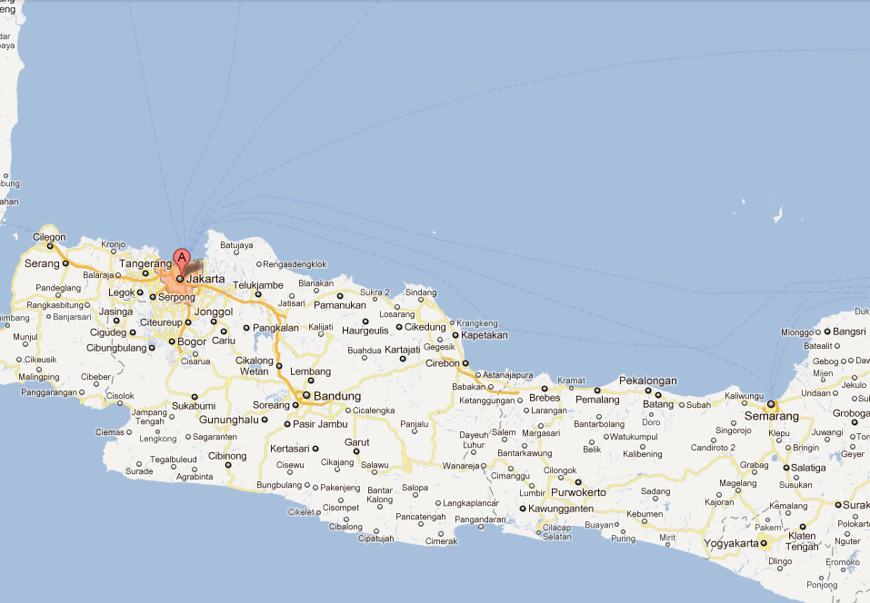 Jakarta Map and Jakarta Satellite Images