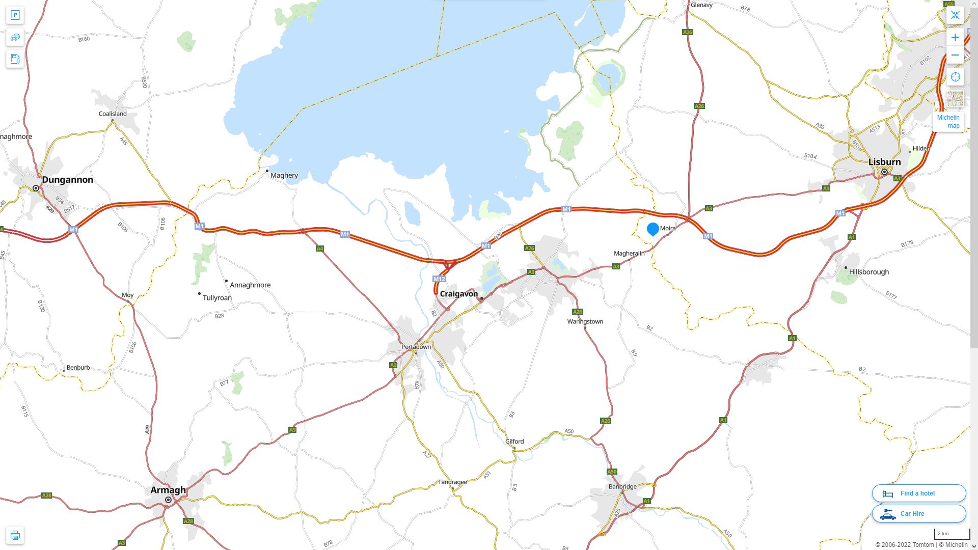 Craigavon Map and Craigavon Satellite Images