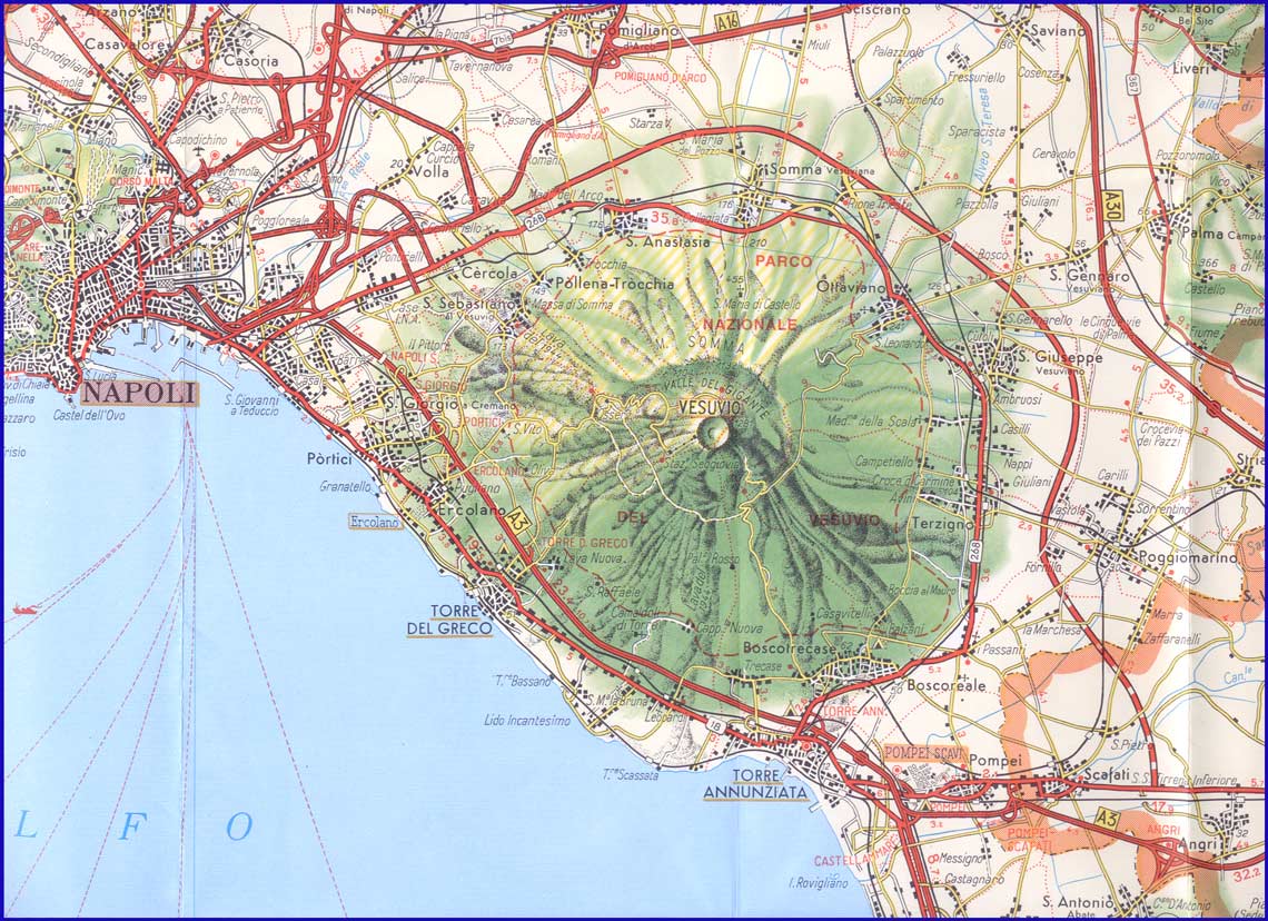 Naples Map - Italy