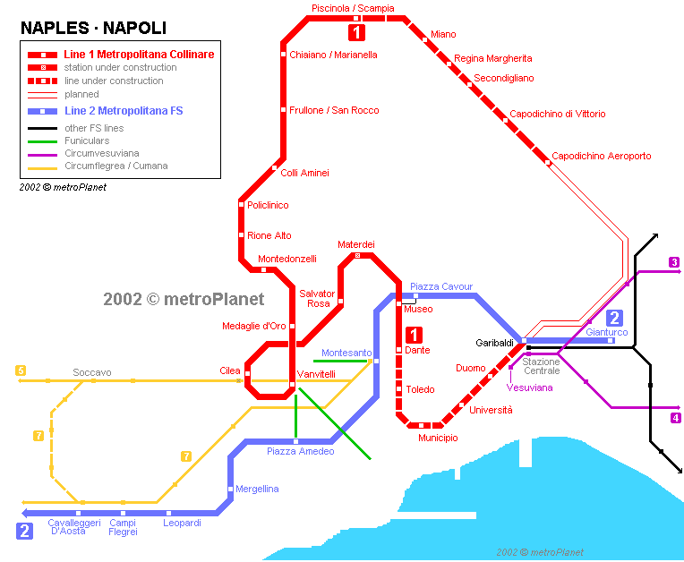 Napoli Map - Italy