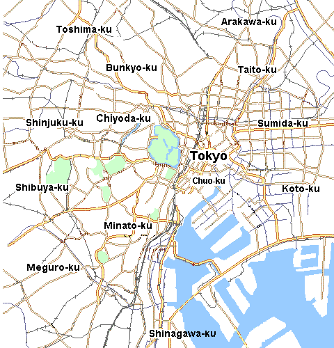 Tokyo Map and Tokyo Satellite Images