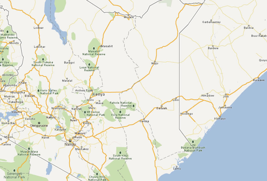 Kenya Map and Kenya Satellite Images