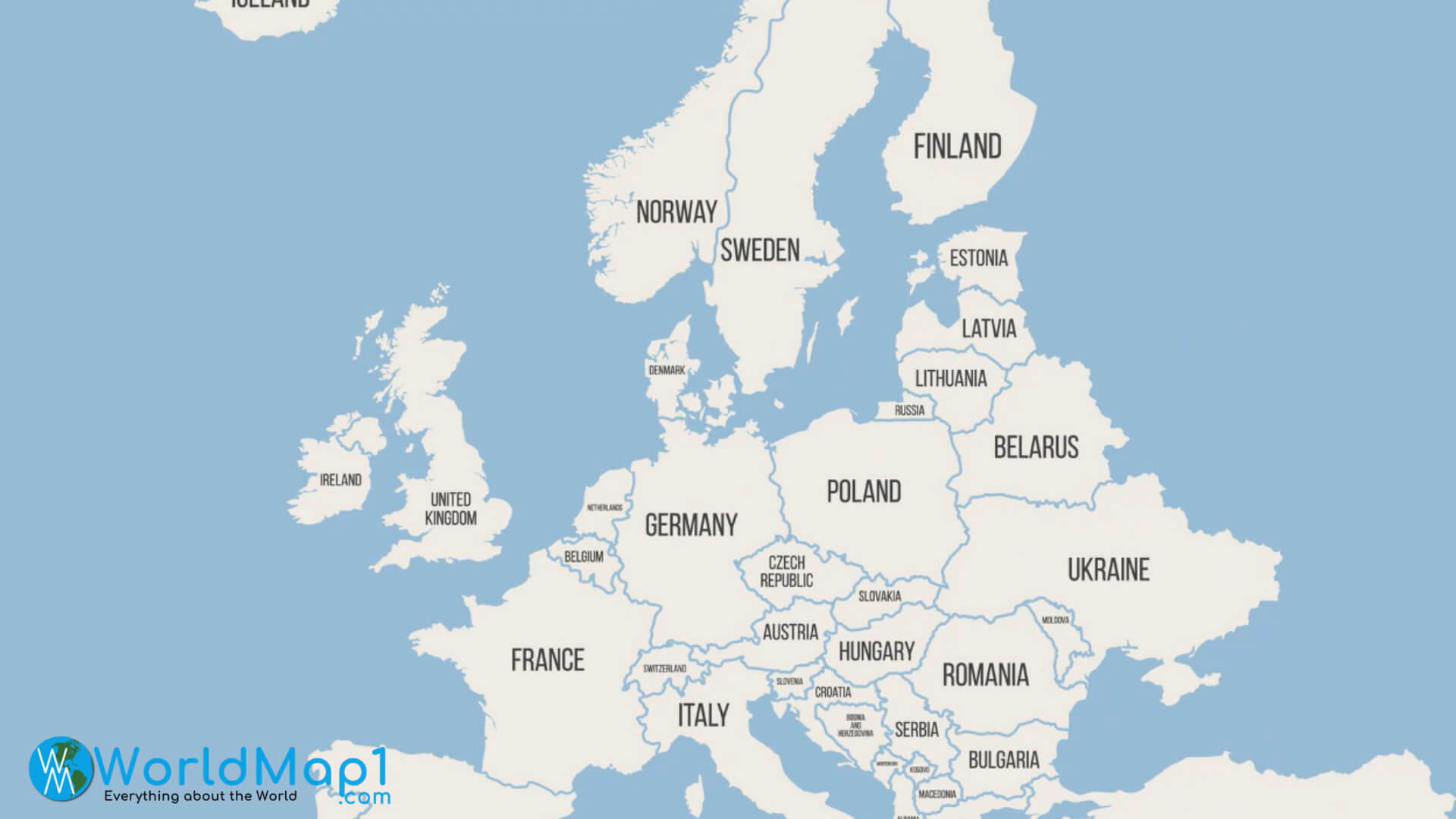 High Detailed Lithuania Map