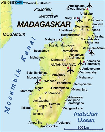 Toliara Map - Madagascar
