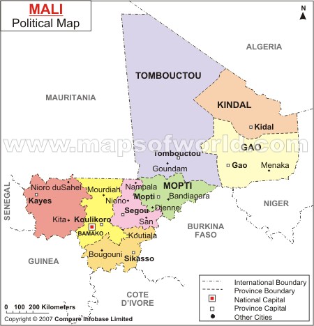 Sikasso Map - Mali