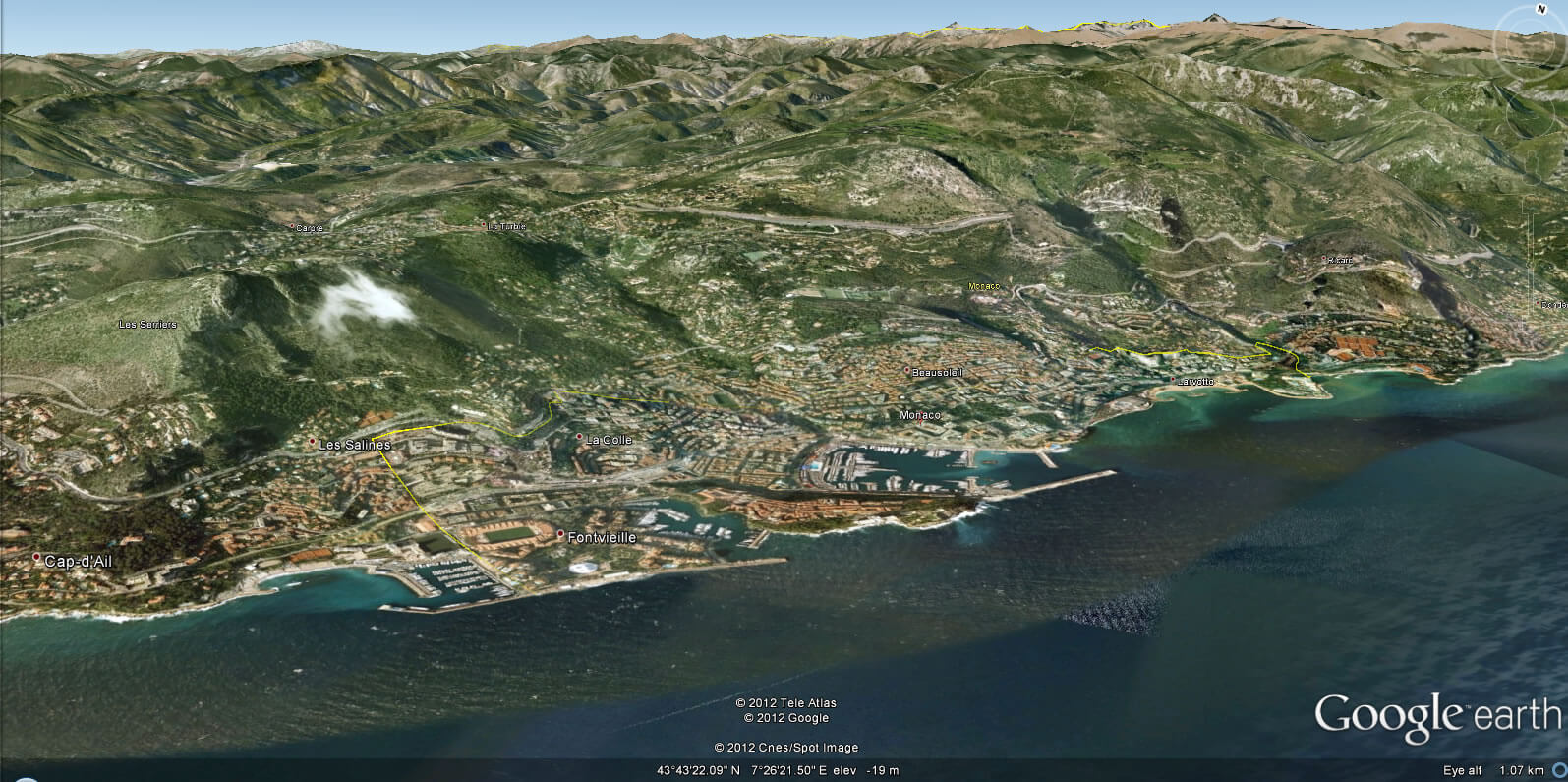 Monaco Map and Monaco Satellite Image