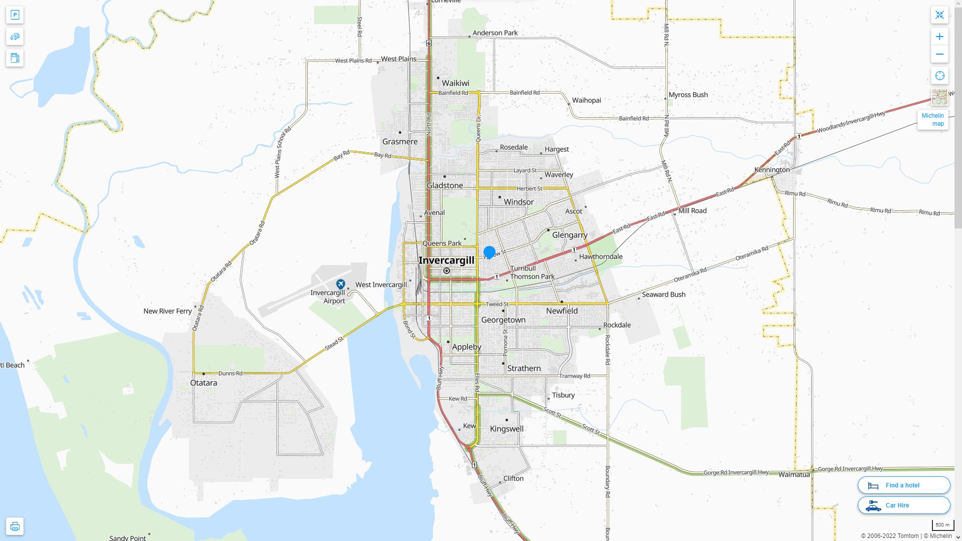 Invercargill Map and Invercargill Satellite Images