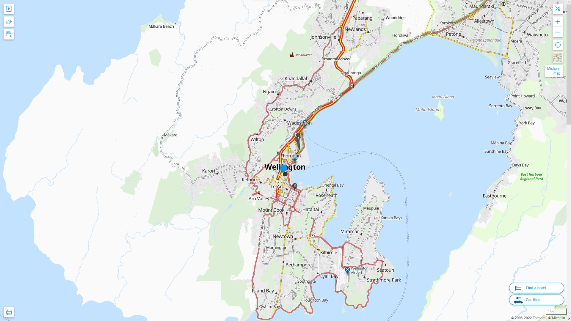 Wellington Map and Wellington Satellite Images