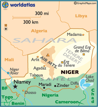 Niger Map - Niger