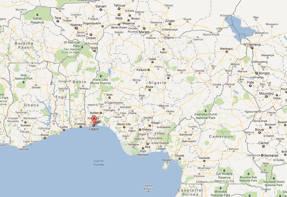 Lagos Map and Lagos Satellite Images