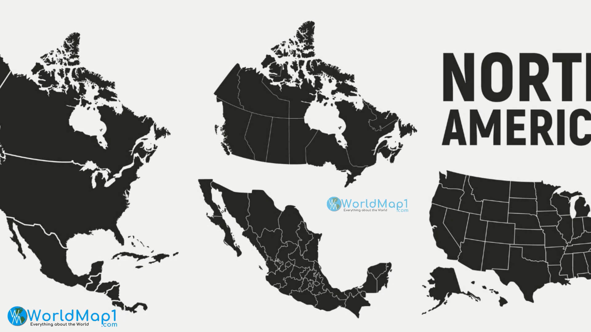 North America Maps and Countries Map 4