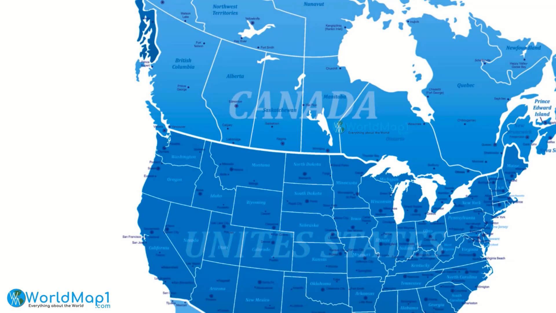 North America Maps and Countries Map 2