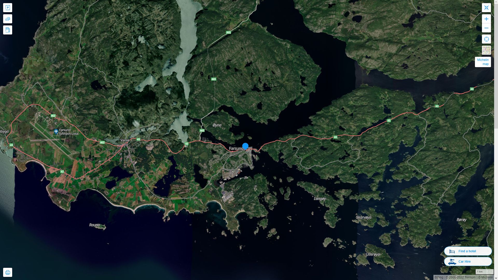 Farsund Map and Farsund Satellite Images