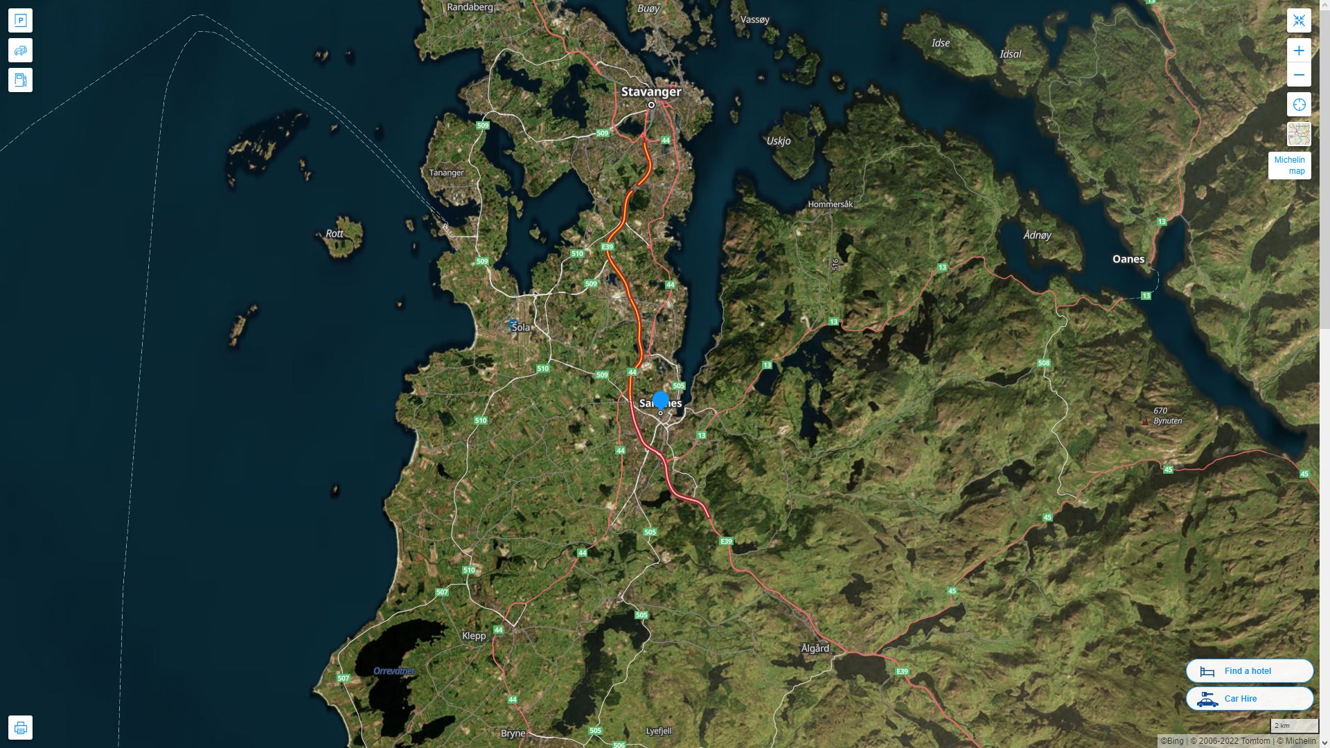 Sandnes Map and Sandnes Satellite Images