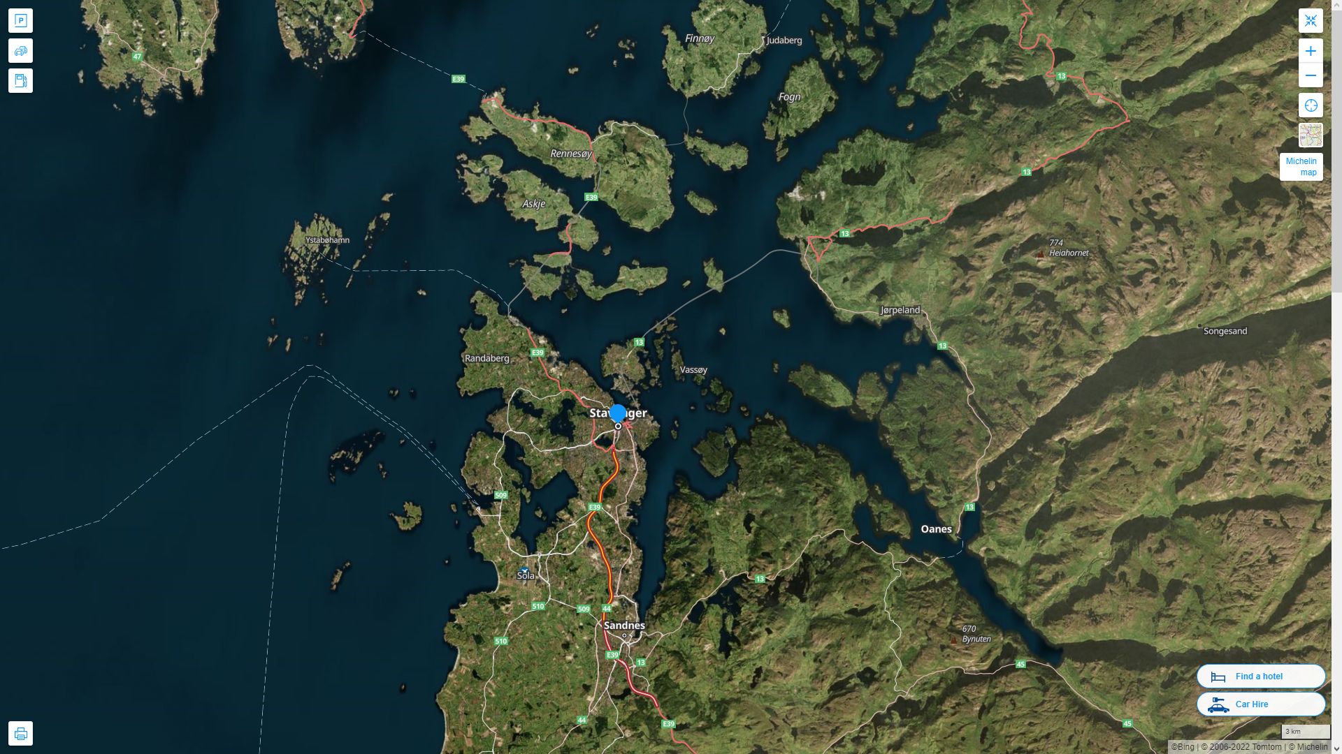 Stavanger Map - Norway