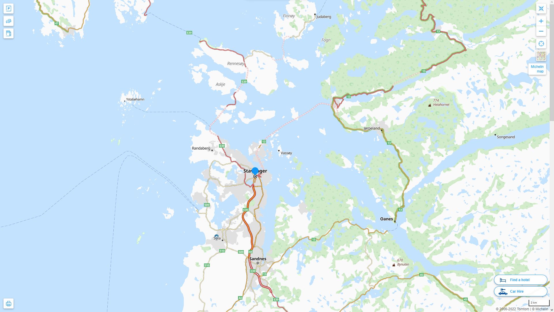 Stavanger Map and Stavanger Satellite Images