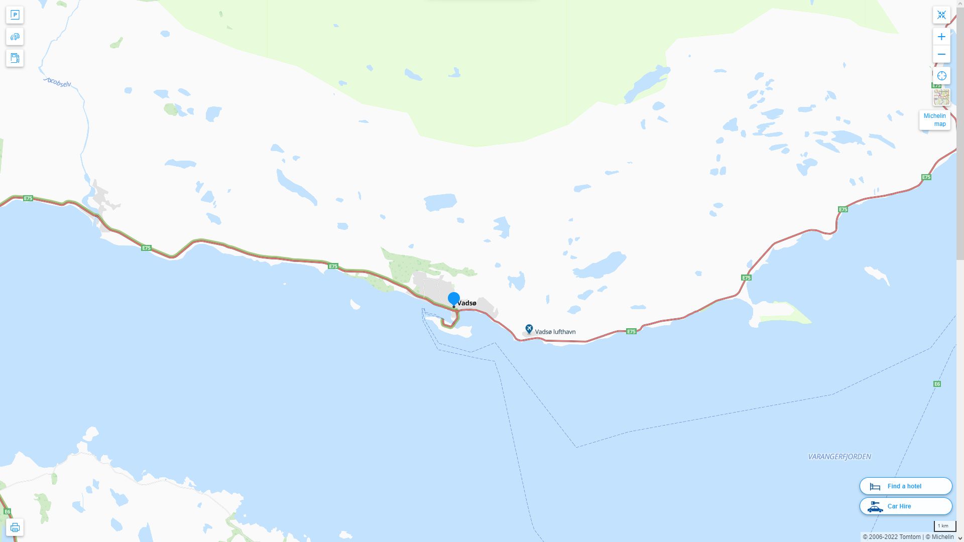Vadso Map and Vadso Satellite Image