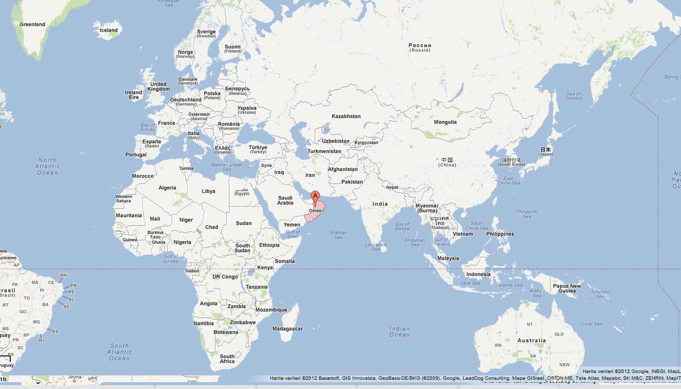 Oman Map - Oman