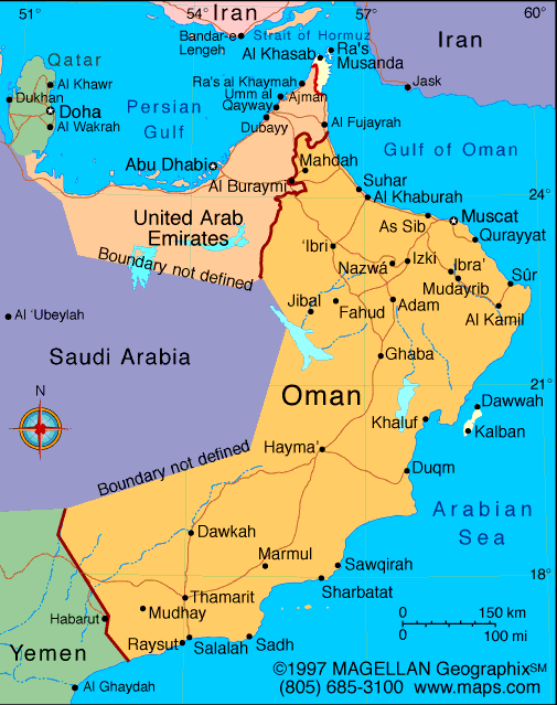 Sohar Map - Oman