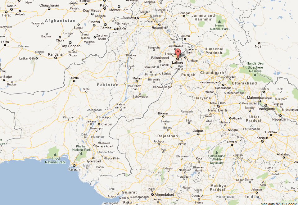 Lahore Map and Lahore Satellite Images