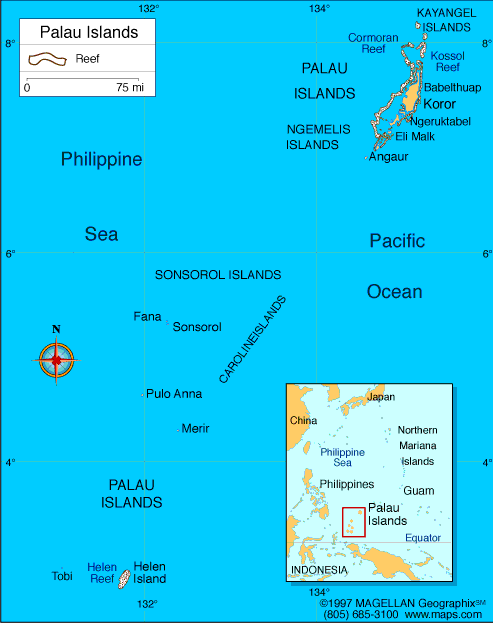 Palau Map - Palau