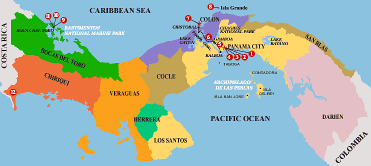 Panama Map - Panama