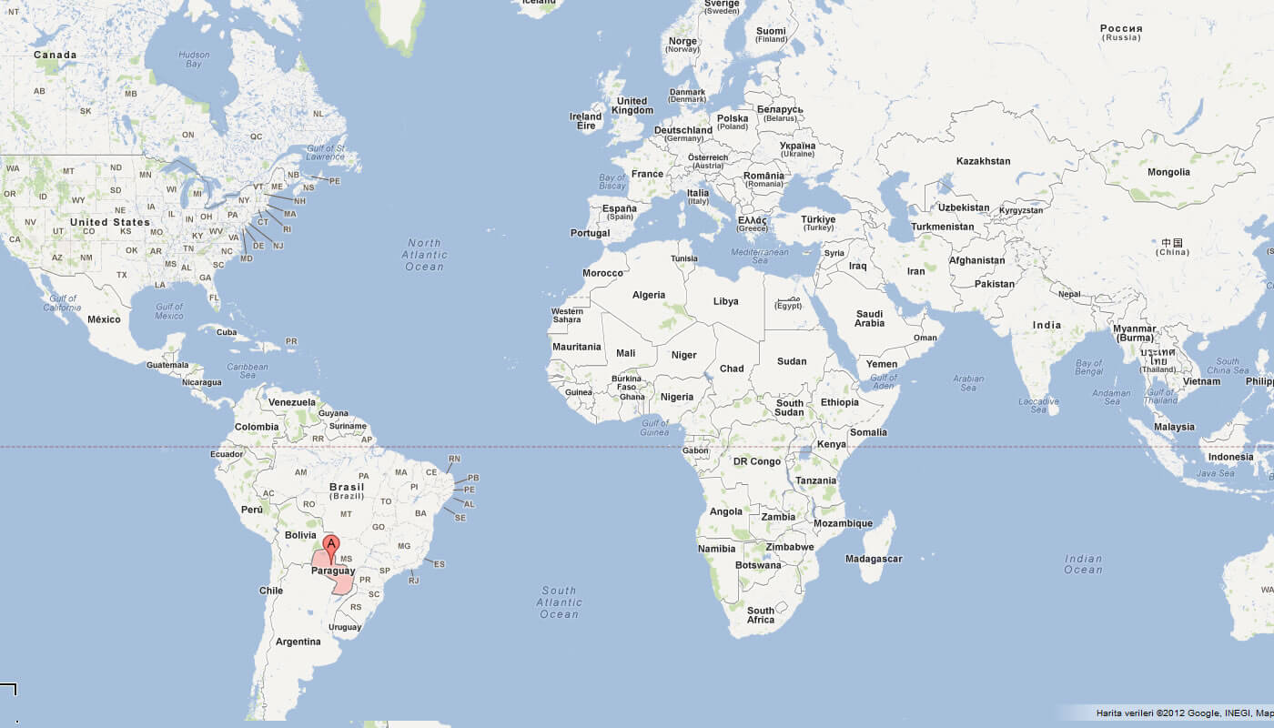 Paraguay Map and Paraguay Satellite Images