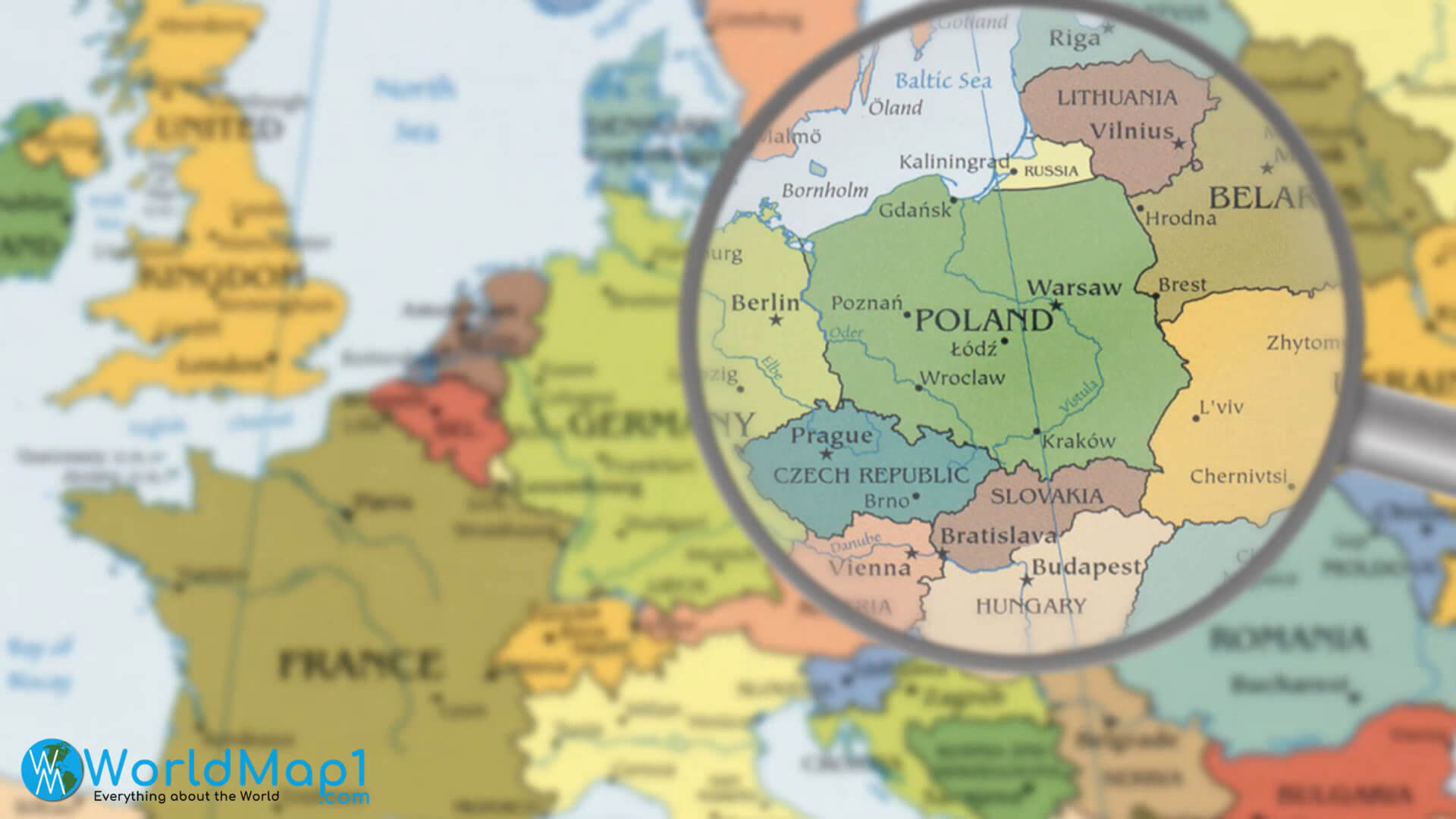 Large Poland Maps