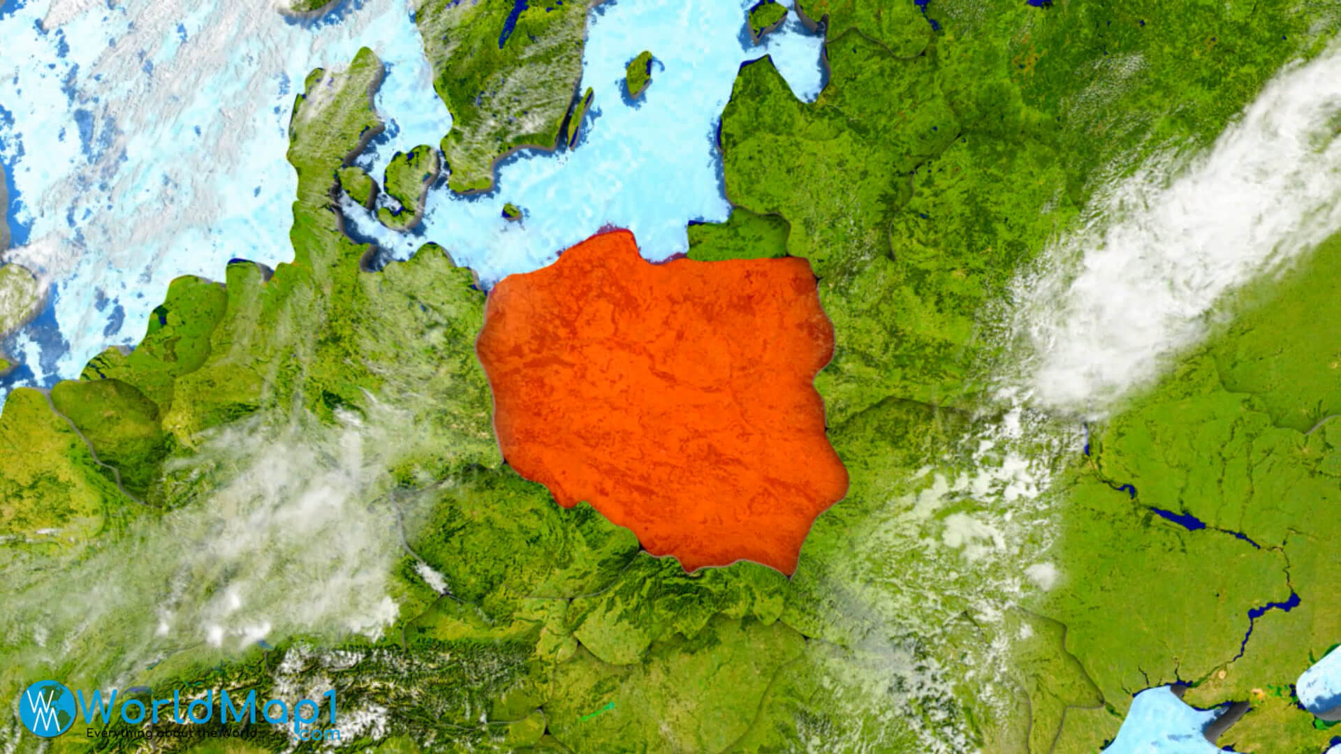 High Detailed Poland Map