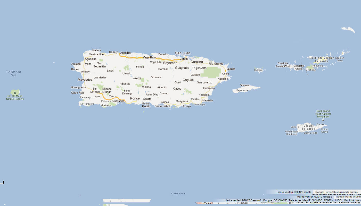 Puerto Rico Map - Puerto Rico